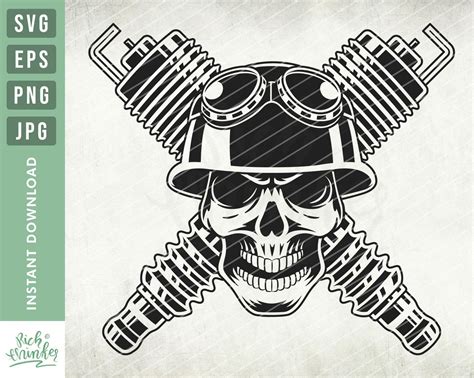 Skull Mechanic Svg Mechanic Svg Mechanic Shirt US Mechanic Etsy