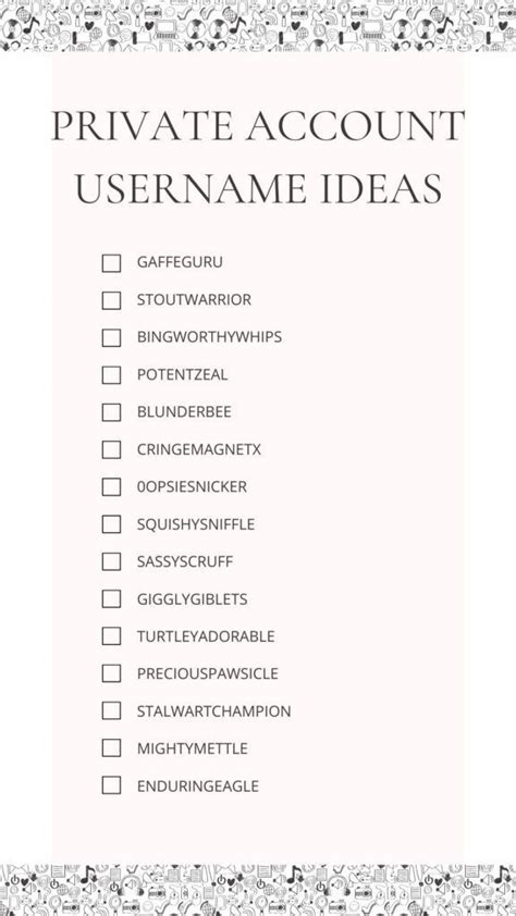 Creative Private Account Username Ideas In 2024 Private Account