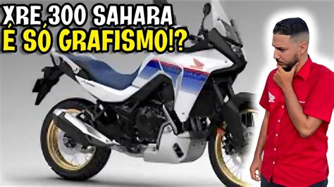 XRE 300 SAHARA É SÓ GRAFISMO Nova Honda XRE Sahara 2024 Só Adesivos