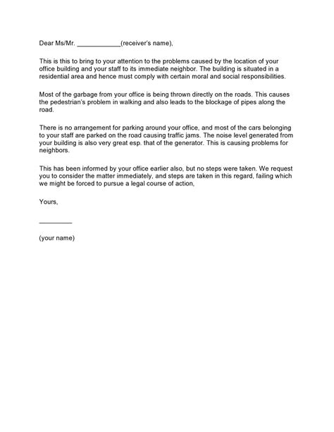 Awesome Info About Road Complaint Letter Format Example Cv Student No