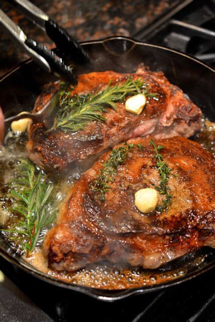 Butter Basted Rib Eye Jo Learns How To Cook Butter Basted Steak Rib