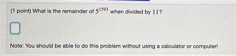 solved 1 point find the smallest positive integer solution