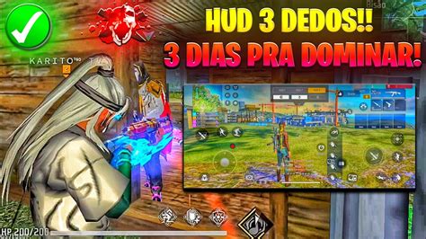 MELHOR HUD 3 DEDOS PARA JOGAR FREE FIRE DICAS DE COMO DOMINAR EM 3