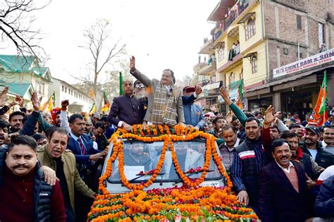 Road Show Of Hon Ble Bjp National President Shri J P Nadda In Sundar