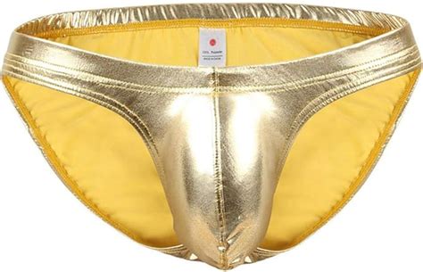 Kasee Homme Sexy String sous vêtement T Back Bulge Poche Plissé Taille