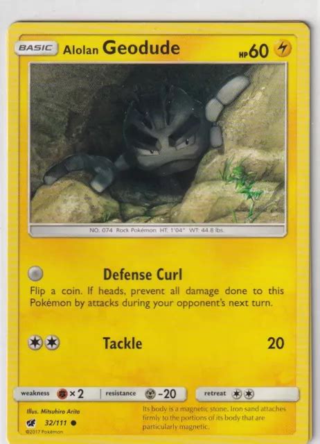 Pokemon Mappa Sollevare Il Sturmr Te No Alolan Geodude Inglese