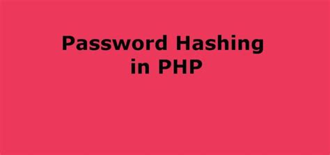 php how to use password hash phpgurukul