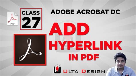 how to add hyperlink in pdf adobe acrobat pro class 27 ulta design youtube