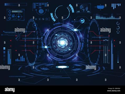 Abstract Technology Ui Futuristic Concept Hud Interface Hologram