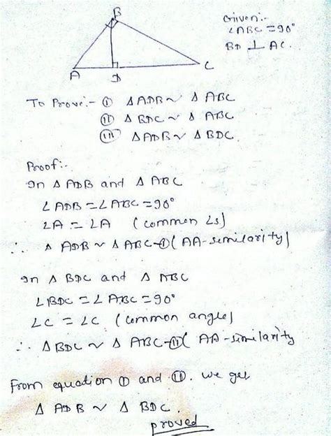 If A Perpendicular Is Drawn From The Vertex Of The Right Angle Of A