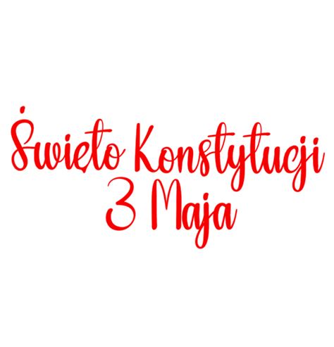 Dekoracje NAPIS 15 cm Święto Konstytucji 3 maja dekoracjeszkolne pl