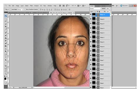 figure 2 from face recognition using elastic grid matching through photoshop a new approach