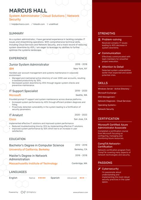 5 Entry Level System Administrator Resume Examples Guide For 2023