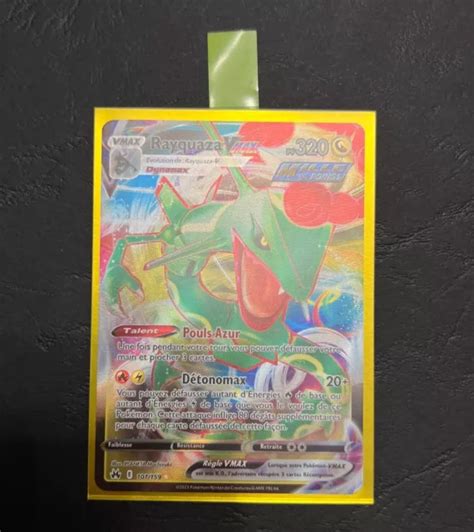 CARTE POKÉMON RAYQUAZA Vmax 101 159 EB12 5 Zenith Supreme NEUF FR EUR 5