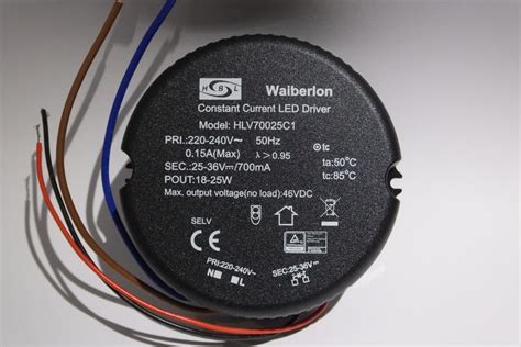 WAIBERLON HLV70025C1 CONSTANT CURRENT LED DRIVER SaveMyLight