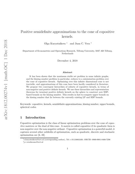 pdf positive semidefinite approximations to the cone of copositive kernels