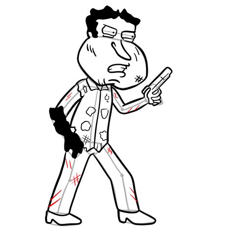 How To Draw Quagmire FNF X Pibby SketchOk