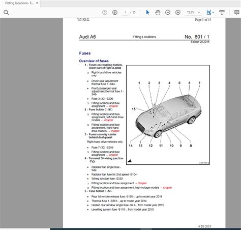 Audi A Wiring Diagram Audi A B W Workshop Manual