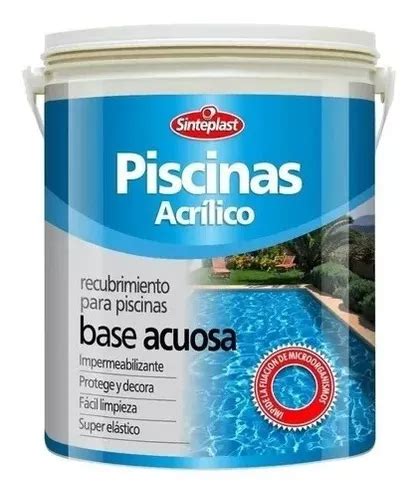 Pintura Para Piletas Al Agua X Lts Sinteplast