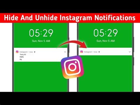How To Hide And Unhide Instagram Notifications Lockscreen And