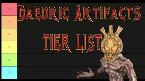 Dagoth Ur Daedric Artifact Skyrim Tier List Youtube