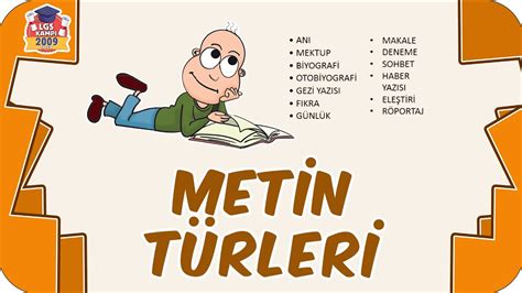 Metin Türleri Basit Konu Anlatımı 8 Sınıf Türkçe 2023LGS YouTube