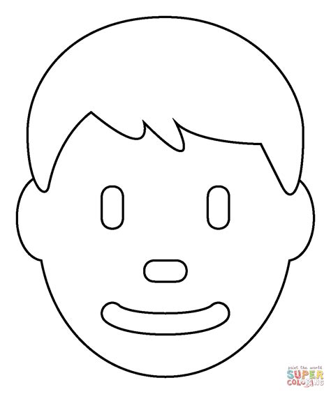 Dibujo De Hombre Pelirrojo Emoji Para Colorear Dibujos Para Colorear