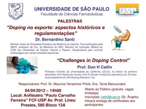 Ppt Universidade De S O Paulo Faculdade De Ci Ncias Farmac Uticas