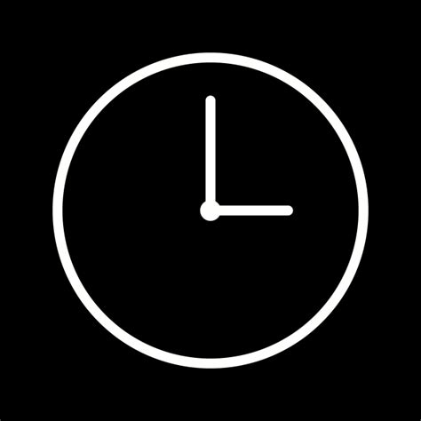 Hermoso Reloj Vector Icono De Línea PNG Hermosa Vector Línea PNG y