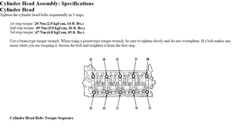 Torque Spec For Honda Civic Head Bolts