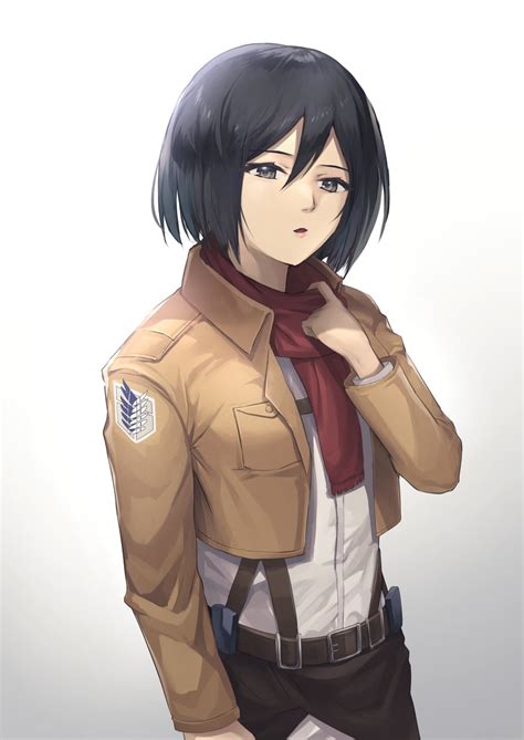 Mikasa Ackerman Shingeki No Kyojin Drawn By Pepeo Danbooru