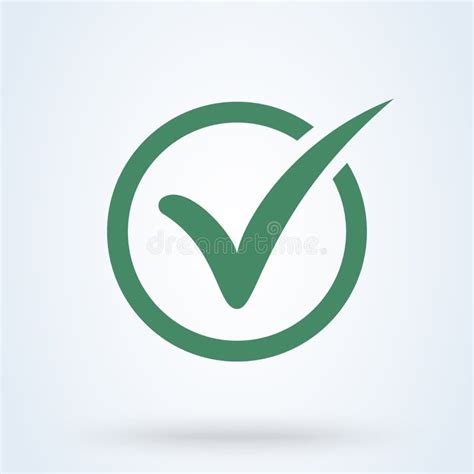 Green Check Mark Icon In A Circle Tick Symbol In Green Color Vector