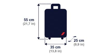 Bagaż podręczny Air France wymiary i waga