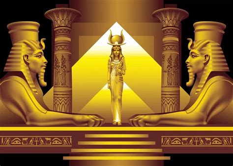 Buy BELECO 9x6ft Fabric Golden Egypt Temple Backdrop Palace Hall