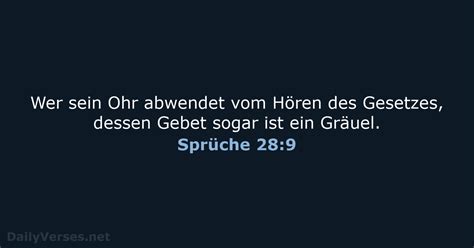 4 Januar 2024 Bibelvers des Tages ELB Sprüche 28 9 DailyVerses net