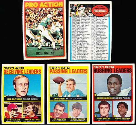 Lot Detail Topps Football Diff