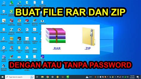 Cara Membuat File RAR Dan ZIP Dengan Atau Tanpa Menggunakan Password