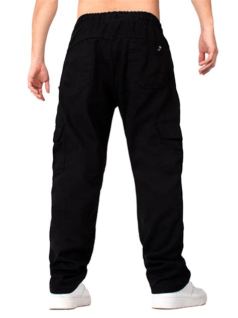 Calça Jogger Cargo Masculina Sem Punho Preto Compre Agora Dafiti Brasil