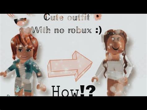 Aesthetic Roblox Avatar With No Robux Youtube In Roblox