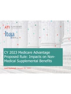CY 2023 Medicare Advantage Proposed Rule Impacts On Non Cy 2023