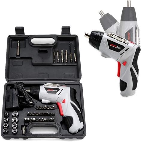 Tournevis électrique Visseuse sans Fil 45 PCS 4 8V 600mAh Tournevis