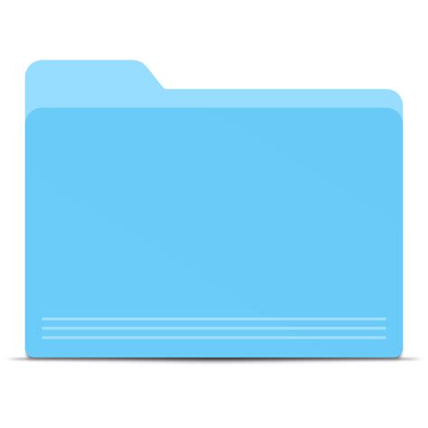 Blue Folder Image Free SVG