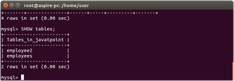 node js mysql create table javatpoint