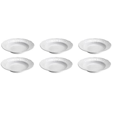 Jogo 6 Pratos 22cm Fundo De Porcelana Limoges Didon Wolff R17144