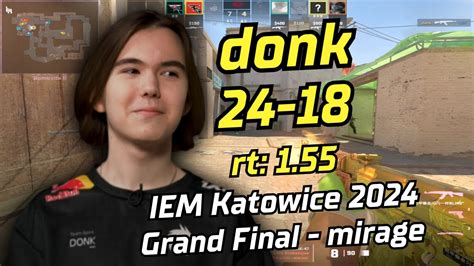 MVP Spirit Donk 24 18 Vs FaZe Mirage IEM Katowice Grand Finals