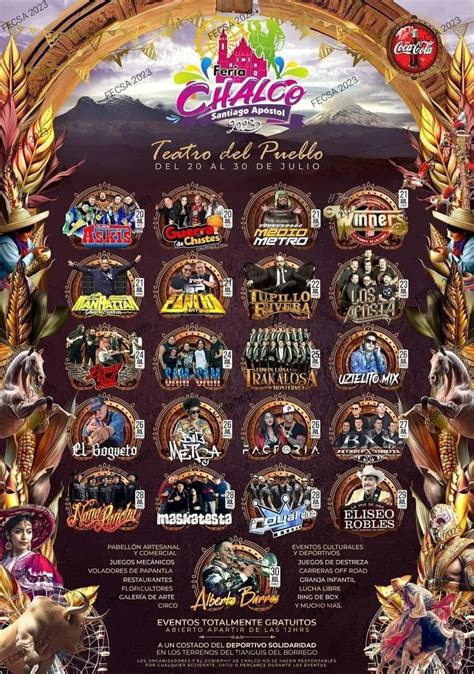 Artistas de la Feria Chalco 2023 Ferias de México y Eventos