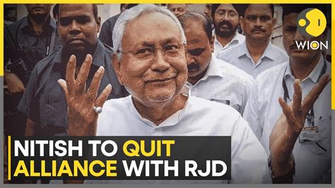 India Nitish Kumar Likely To Quit Grand Alliance In Bihar Join NDA