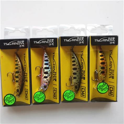 Tsurinoya 4PC 50mm 5g Sinking Minnow Künstliche Köder für Forelle Bass