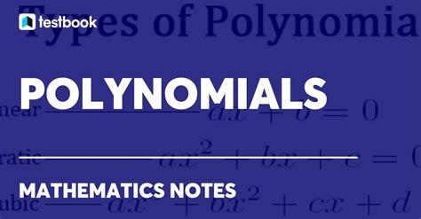 polynomials definition types standard form properties and solution