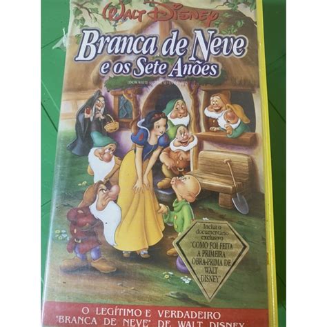 fita vhs branca de neve e os 7 anões Shopee Brasil
